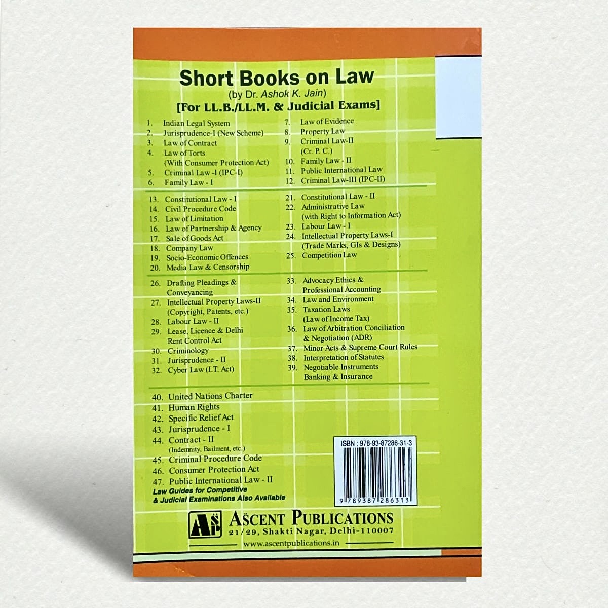 Specific Relief Act - Dr. Ashok Kumar Jain - Ascent Publications